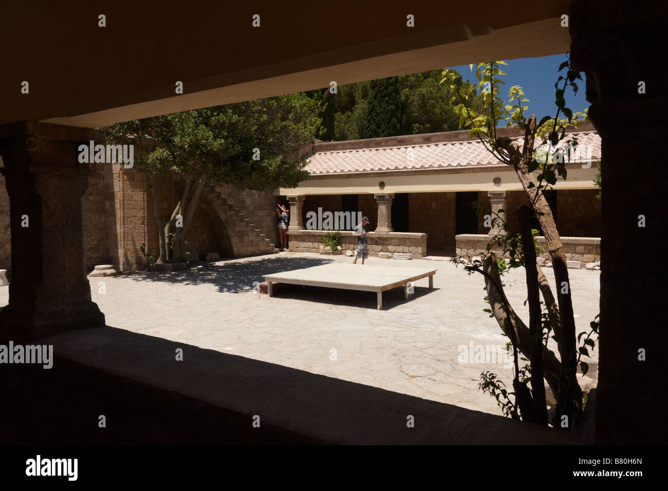 The Filerimos Monastery Island of Rhodes Greece Stock Photo - Alamy