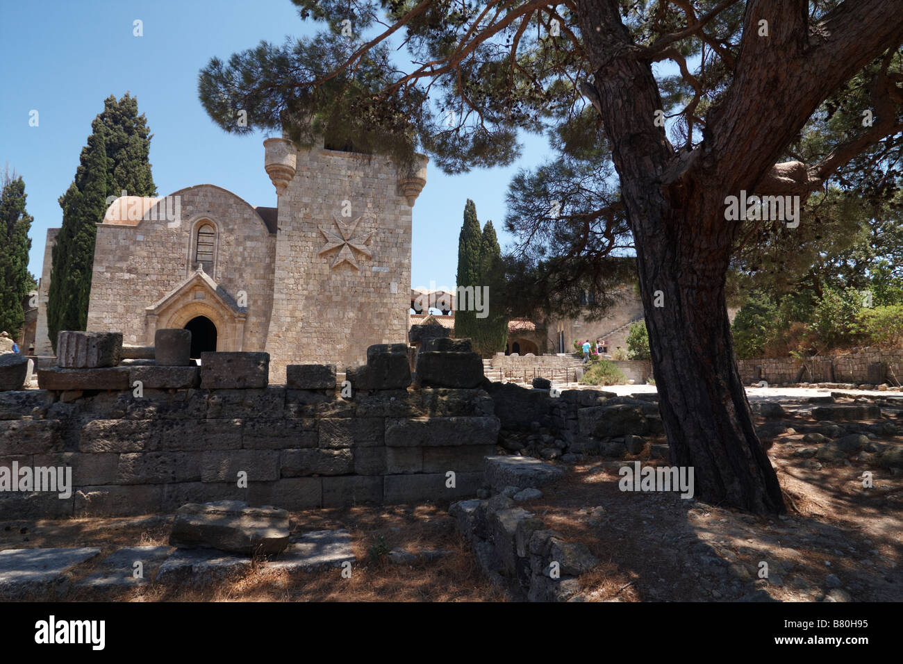 The Filerimos Monastery Island of Rhodes Greece Stock Photo - Alamy