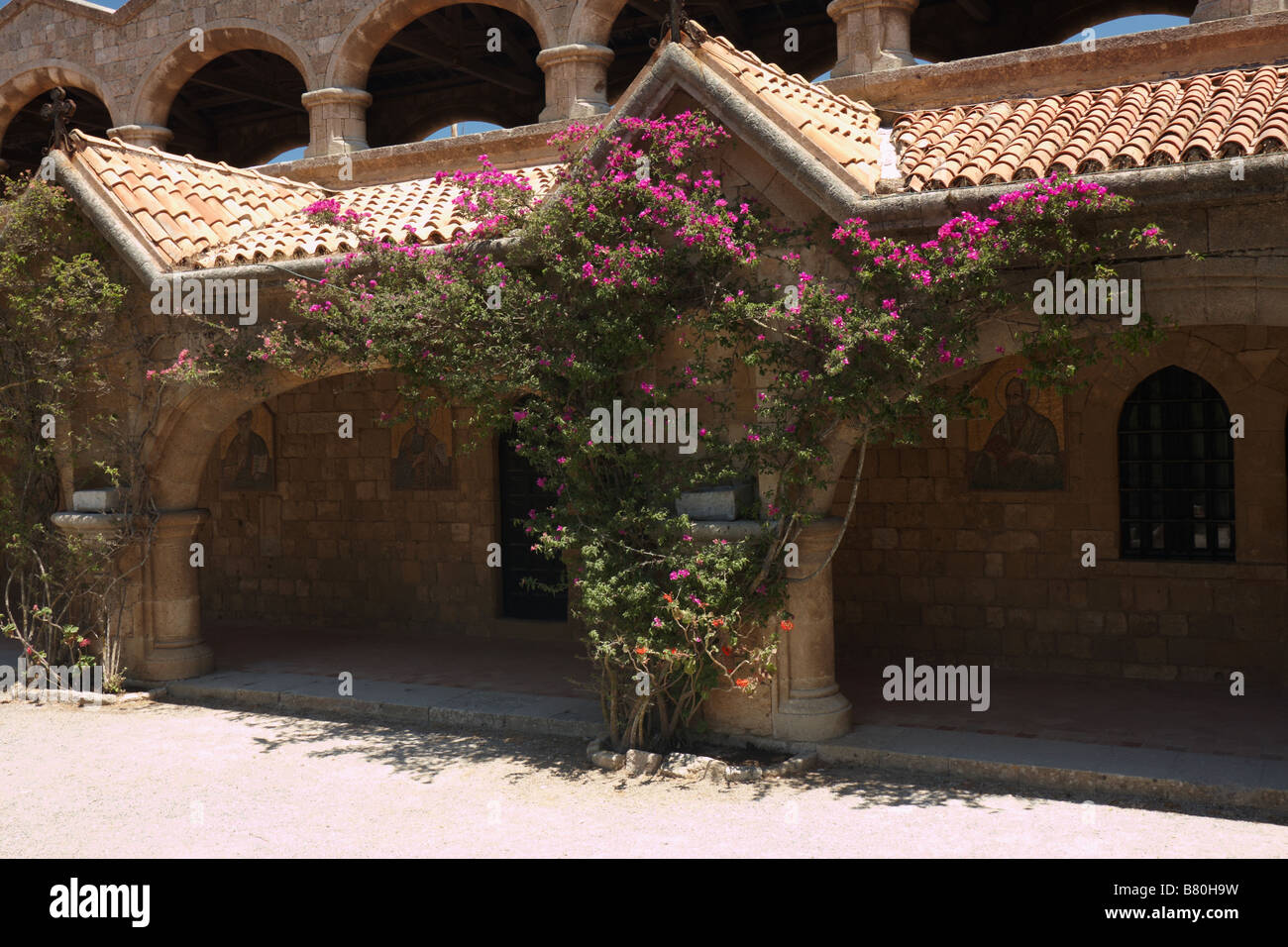 The Filerimos Monastery Island of Rhodes Greece Stock Photo - Alamy