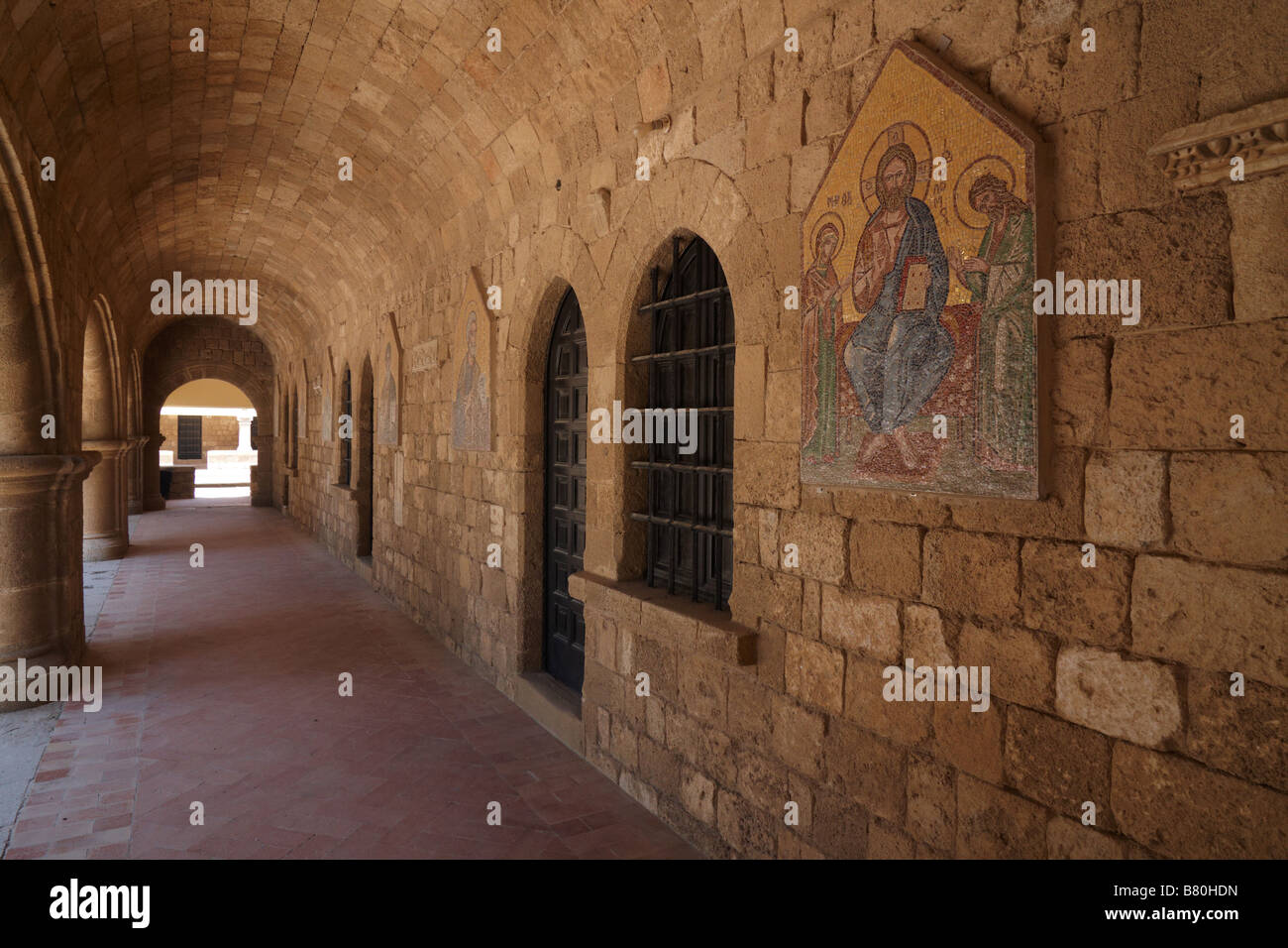 The Filerimos Monastery Island of Rhodes Greece Stock Photo - Alamy