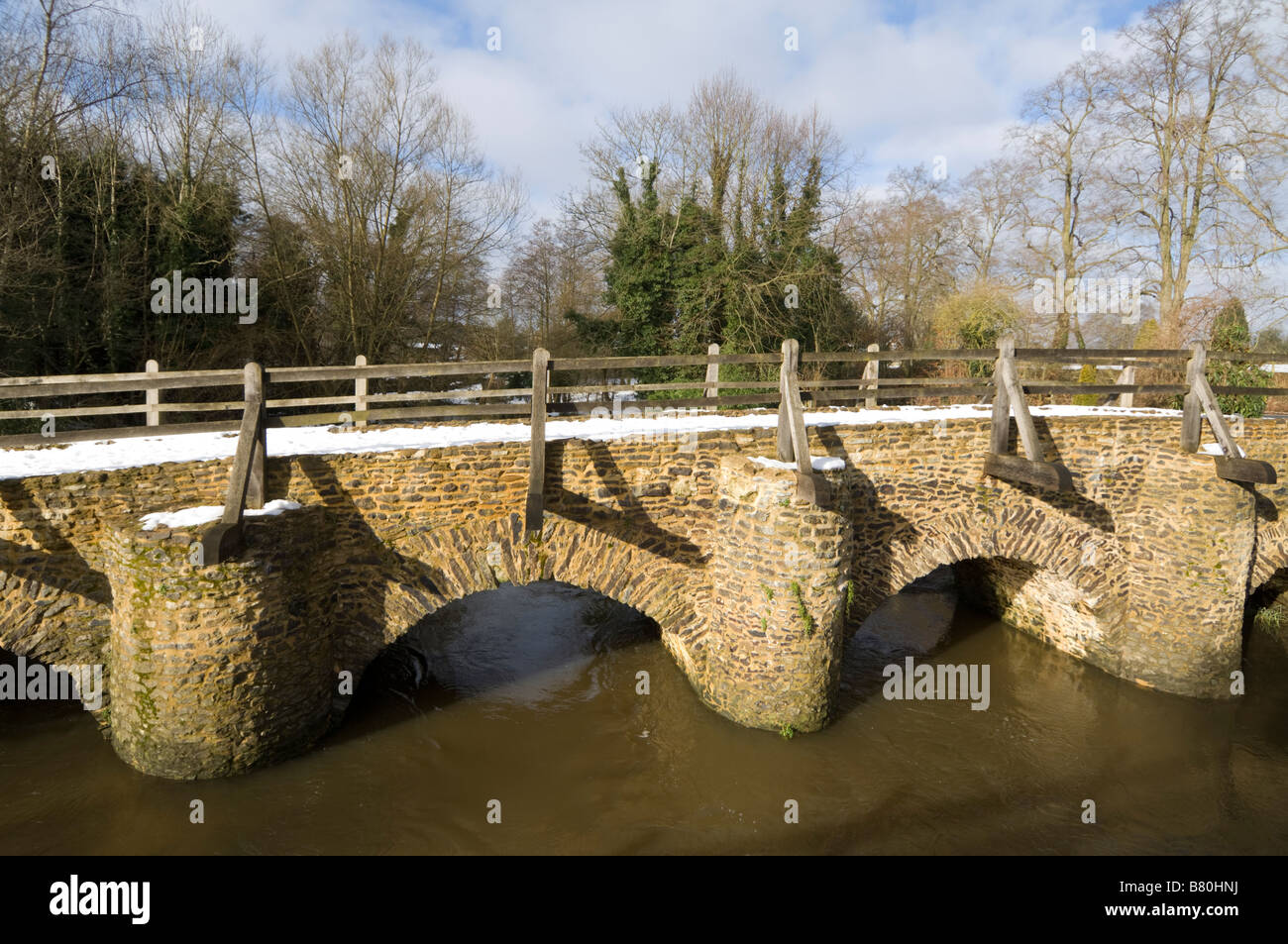 Tilford Bridge Surrey UK Stock Photo - Alamy