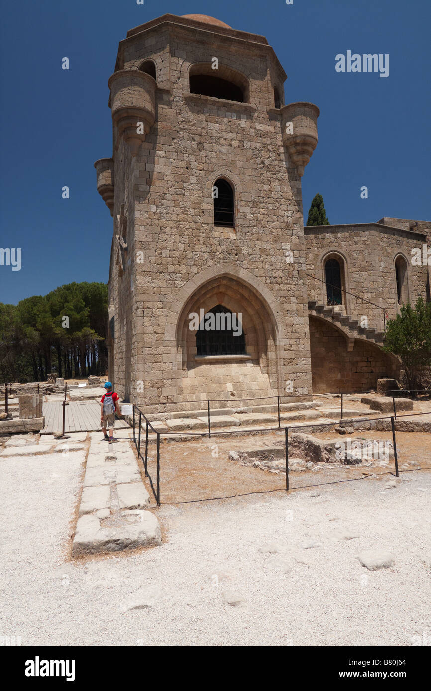 The Filerimos Monastery Island of Rhodes Greece Stock Photo - Alamy