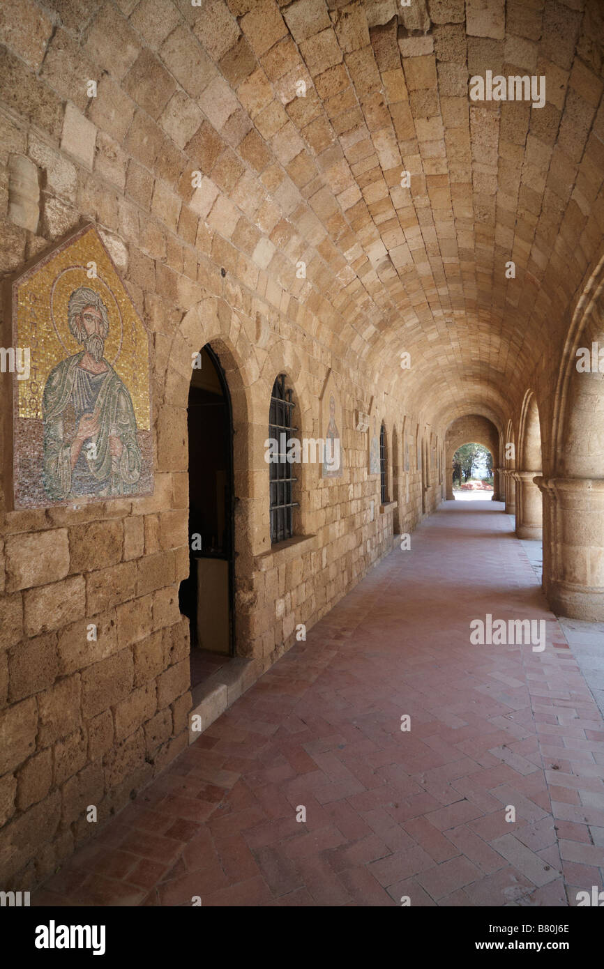 The Filerimos Monastery Island of Rhodes Greece Stock Photo - Alamy