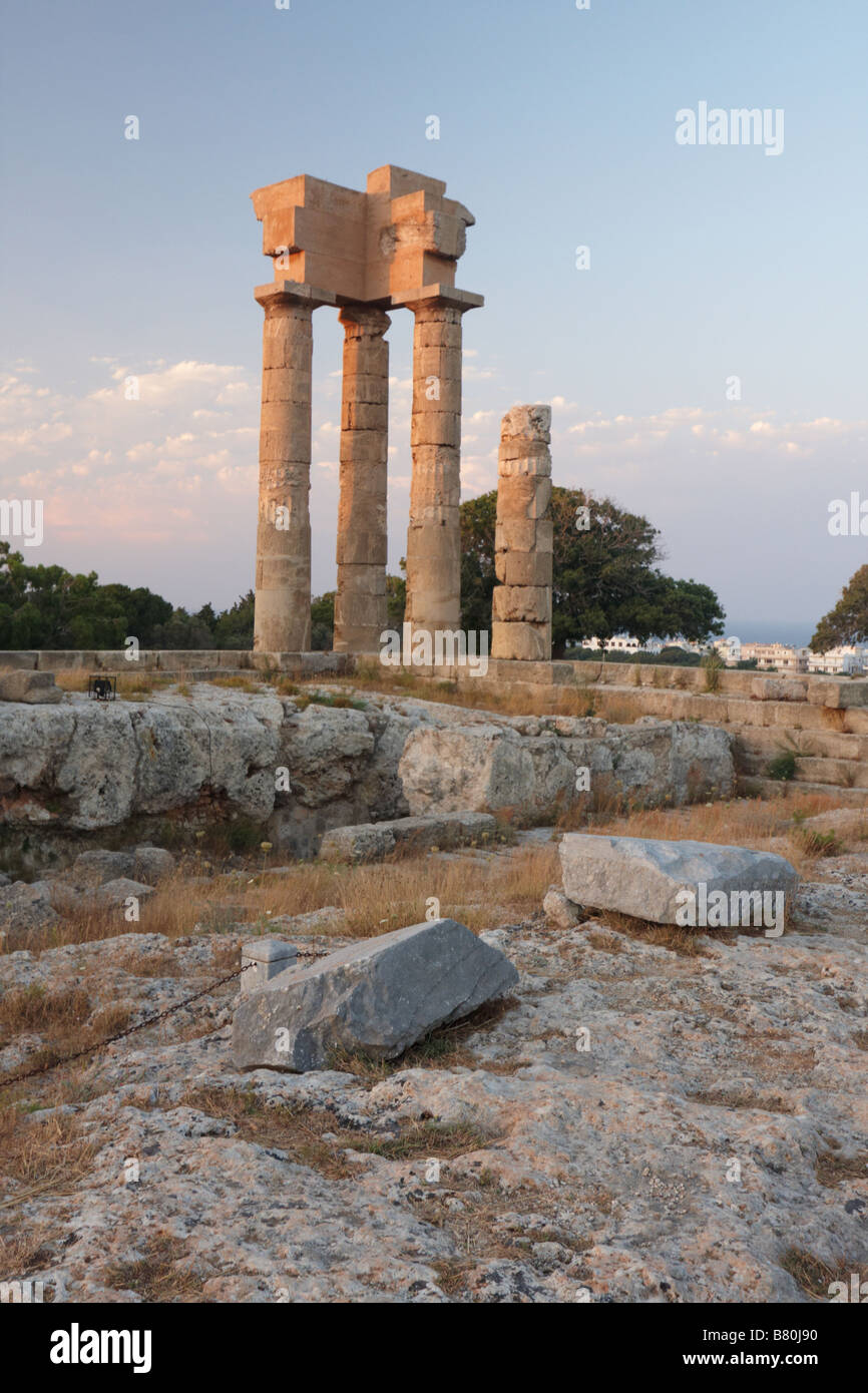 Remains of the Appolo Pythios Temple the patron deity of the city on ...