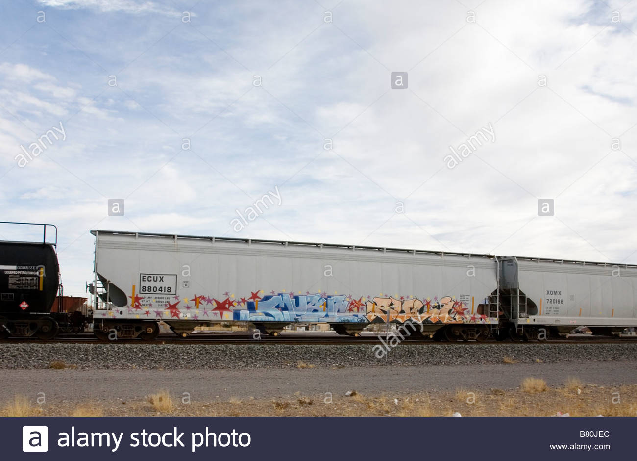 Graffiti On Train Cars High Resolution Stock Photography and Images - Alamy