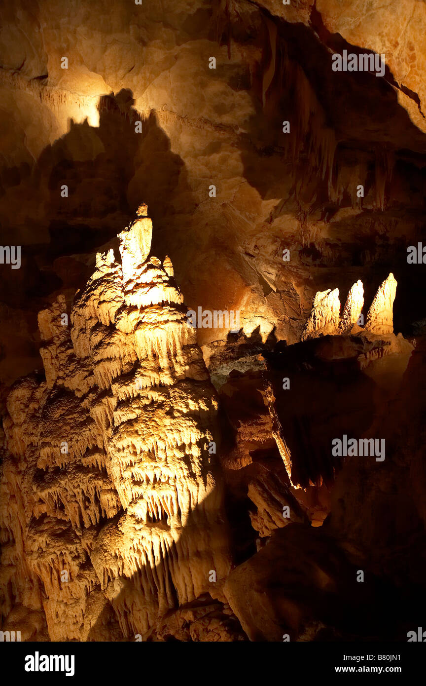 Unusual Stalagmites Lucas Cave Jenolan Caves Blue Mountains New South ...