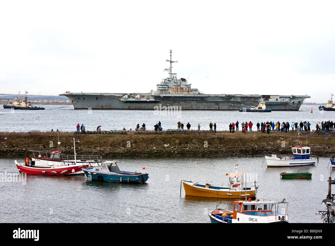 French Aircraft carrier Clemenceau Stock Photo - Alamy