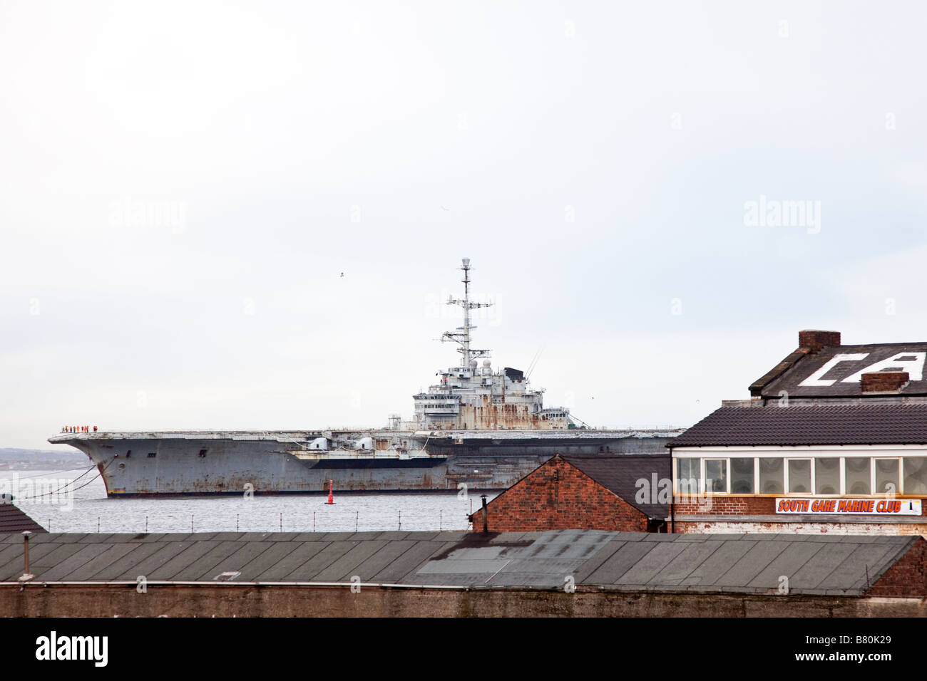 French Aircraft Carrier Clemenceau Stock Photo - Alamy