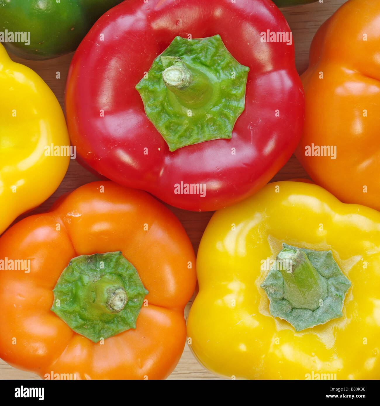 Bell peppers top view red pepper hi-res stock photography and images ...