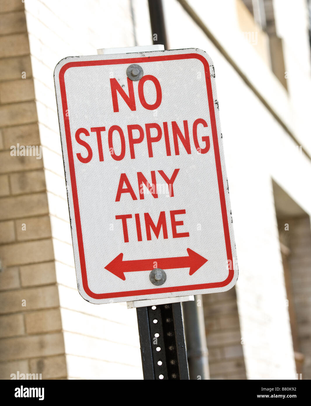 No stopping road sign hi-res stock photography and images - Alamy
