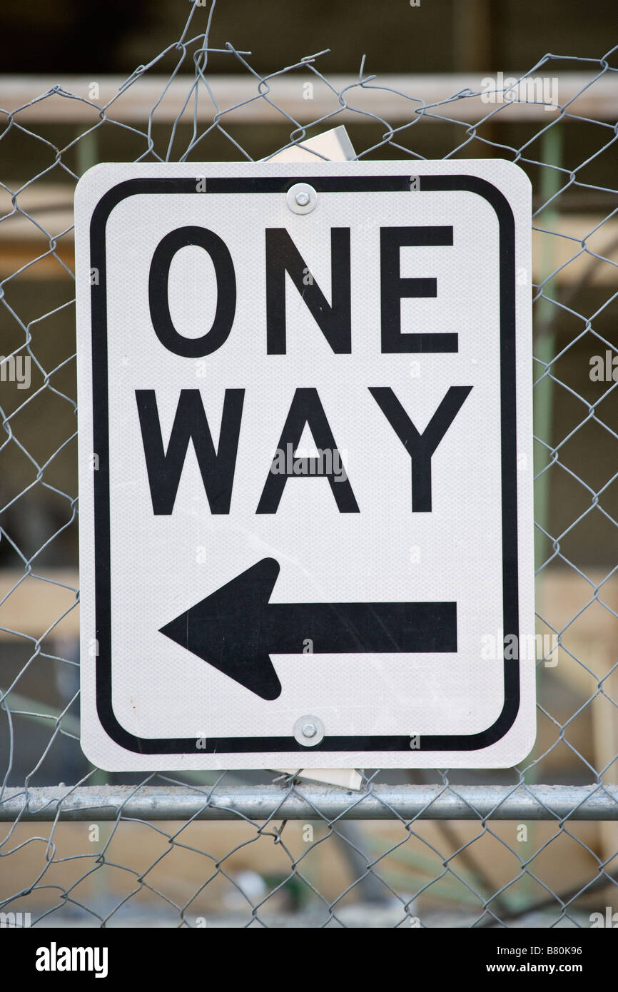A One Way street sign Stock Photo - Alamy
