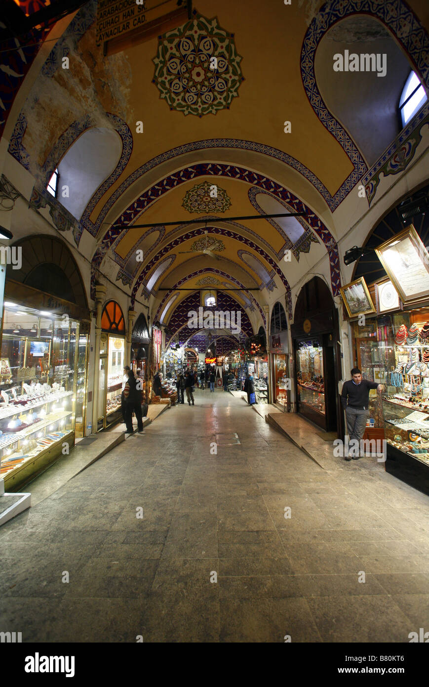 INSIDE THE GRAND BAZAAR BAZAAR QUARTER ISTANBUL TURKEY ISTANBUL TURKEY ...