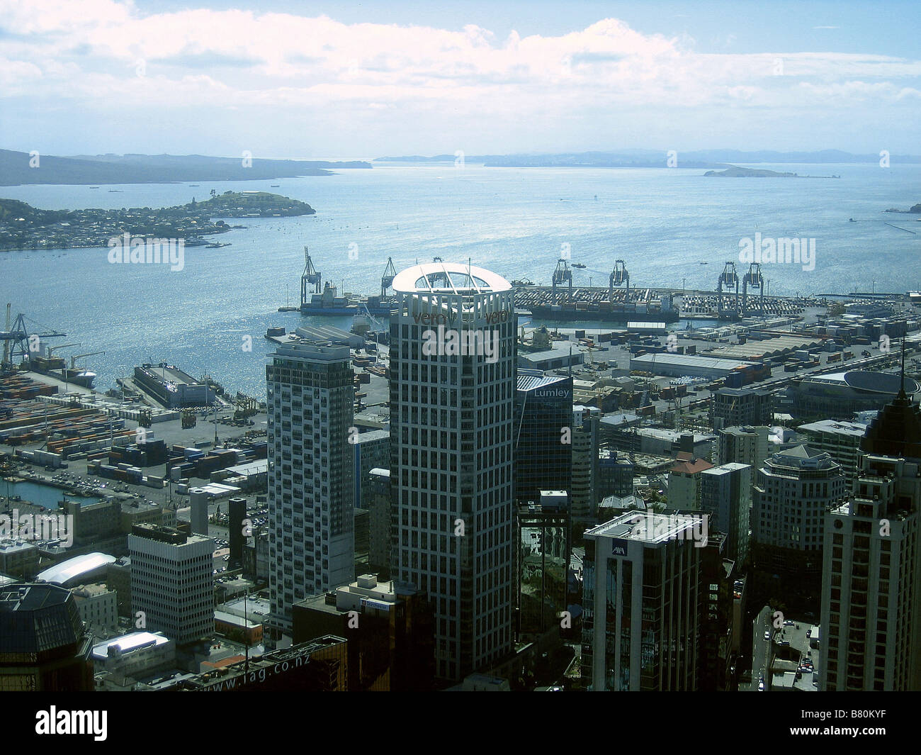 Auckland harbour aerial hi-res stock photography and images - Alamy