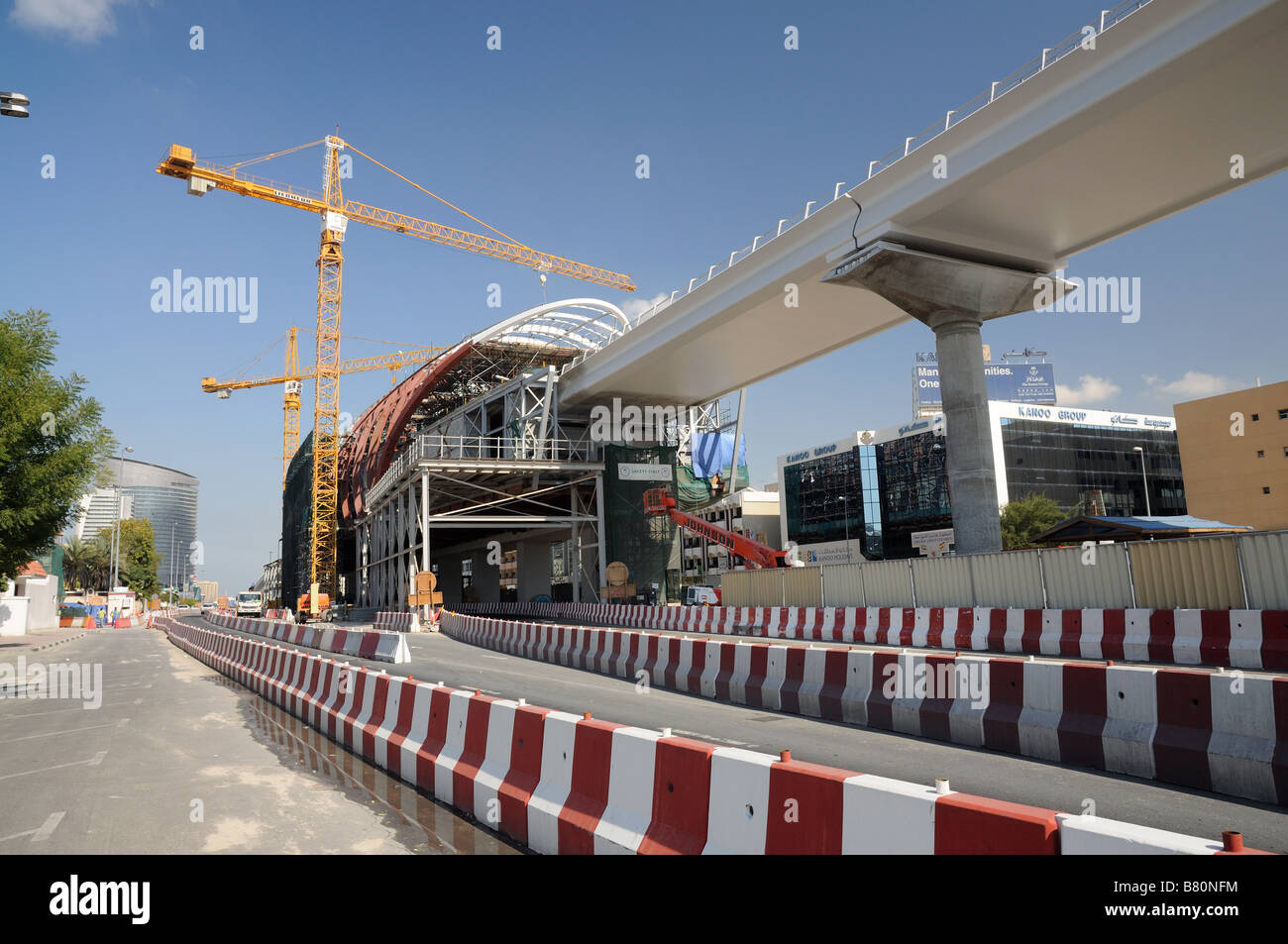 Metro Construction in Dubai, January 2009 Stock Photo - Alamy