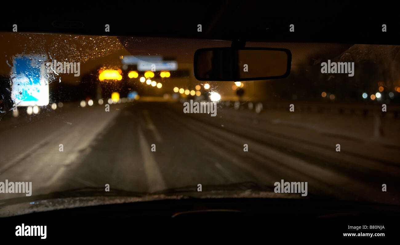 Uk motorways at night hi-res stock photography and images - Alamy