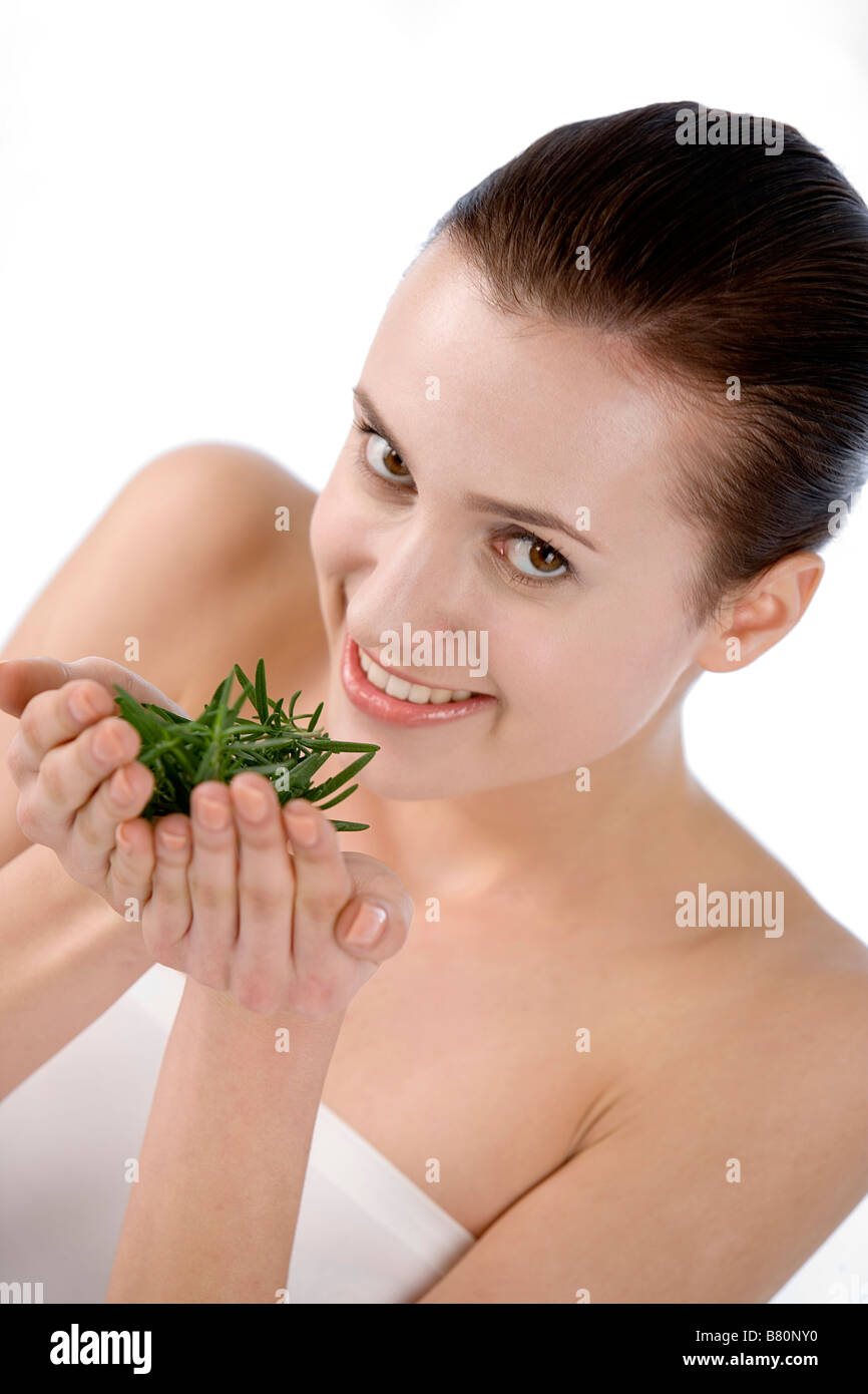 Woman rosemary hair hi-res stock photography and images - Alamy