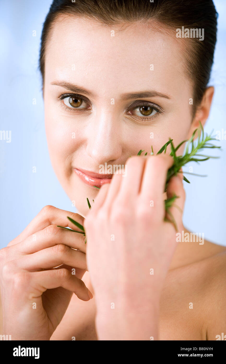 Woman rosemary hair hi-res stock photography and images - Alamy