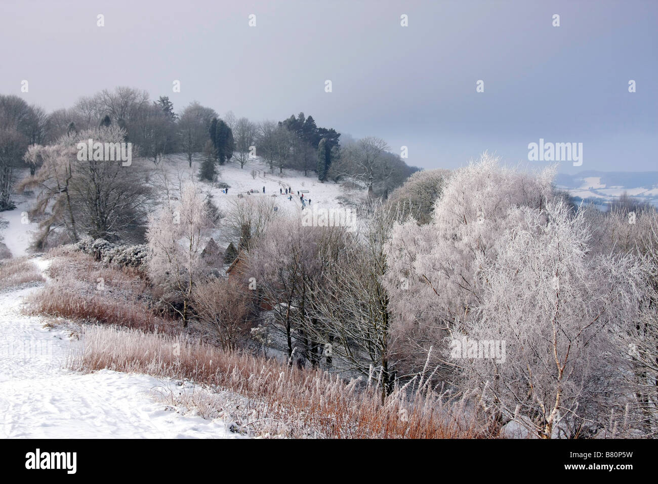 Malvern hills covered in snow hi-res stock photography and images - Alamy