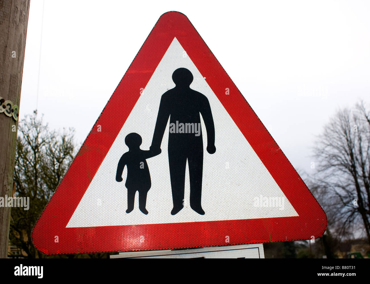 Adult child warning road sign hi-res stock photography and images - Alamy