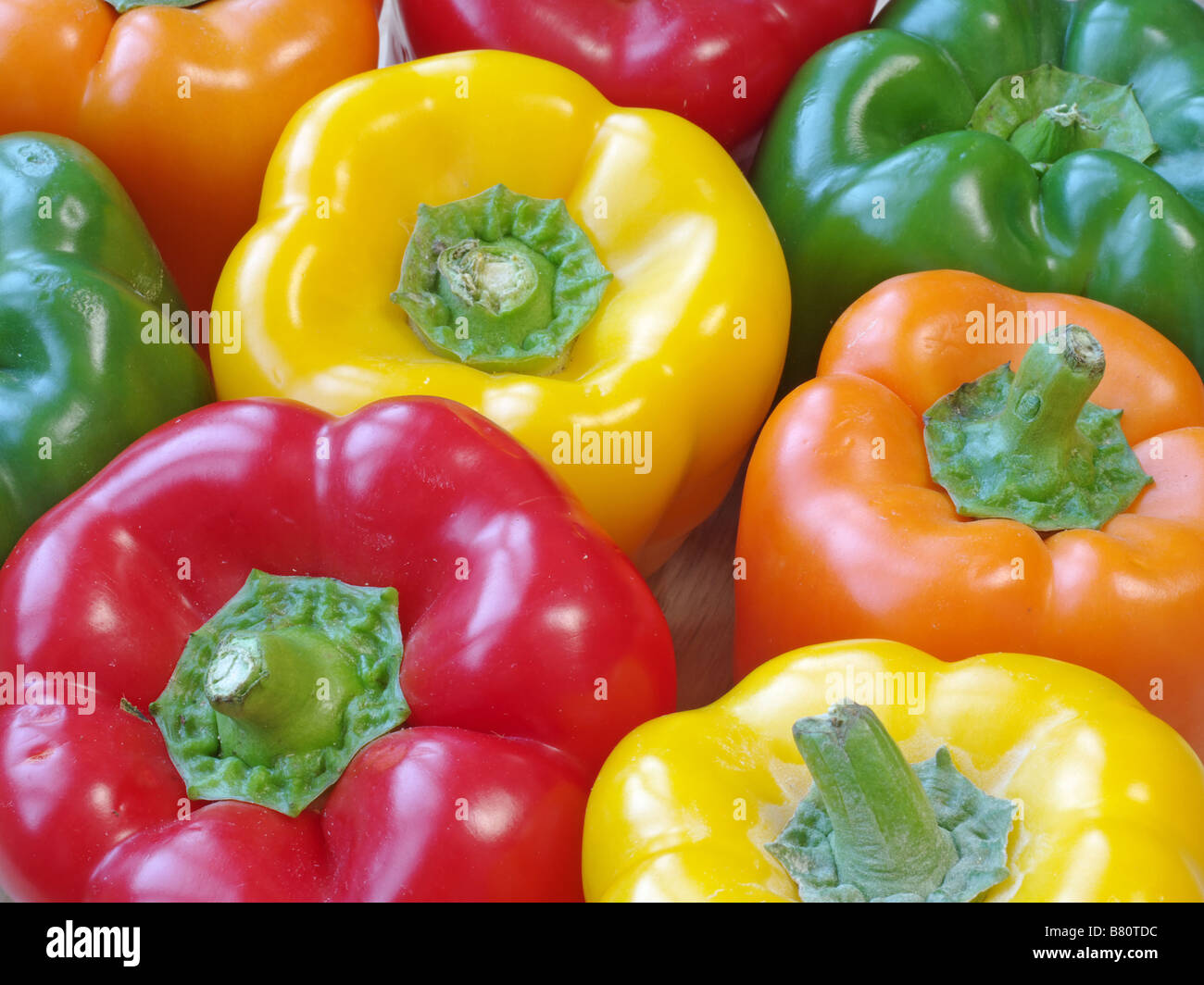 Bell peppers top view red pepper hi-res stock photography and images ...