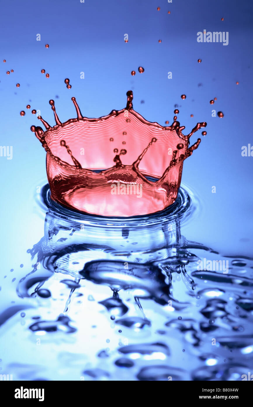 A Drip of Water Making a Splash Stock Photo - Alamy
