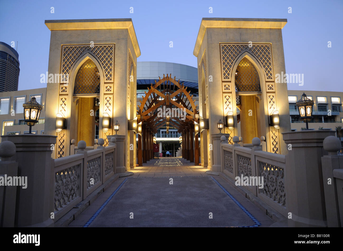 Arabic style buildings in Dubai Stock Photo - Alamy