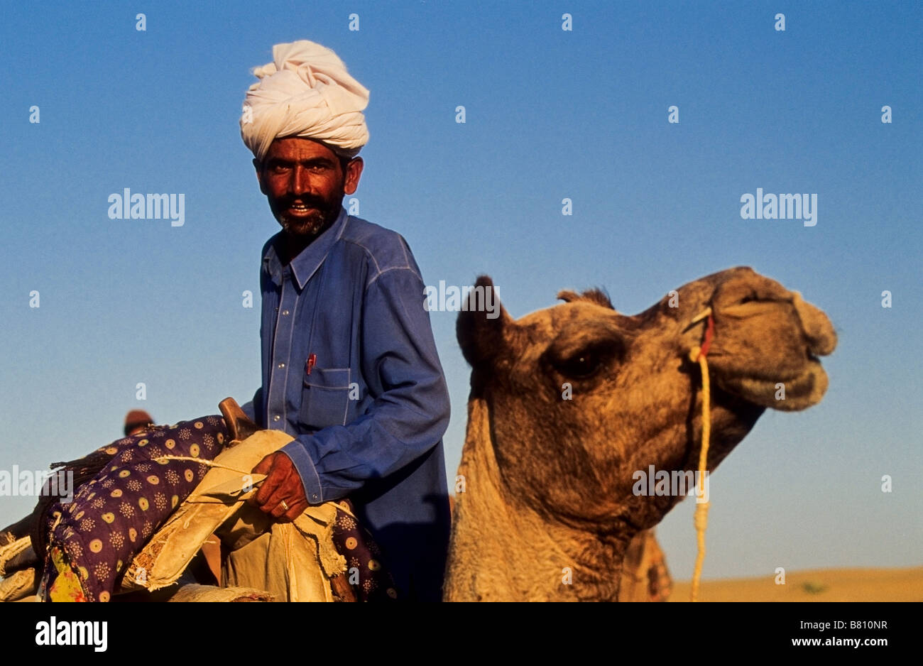 Camel Driver, Thar Desert, Rajasthan Stock Photo - Alamy