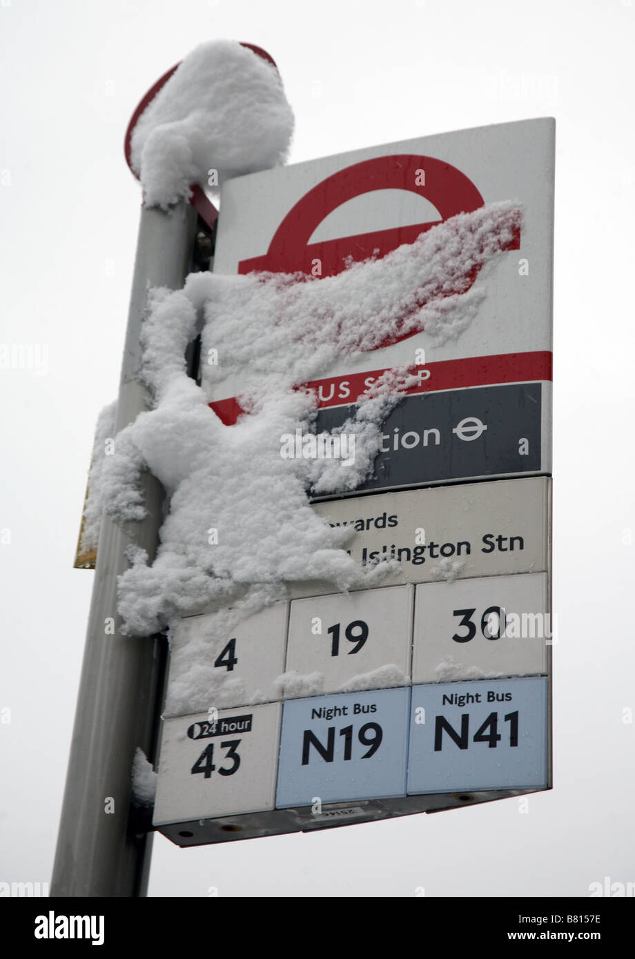 London Bus With Snow High Resolution Stock Photography and Images - Alamy
