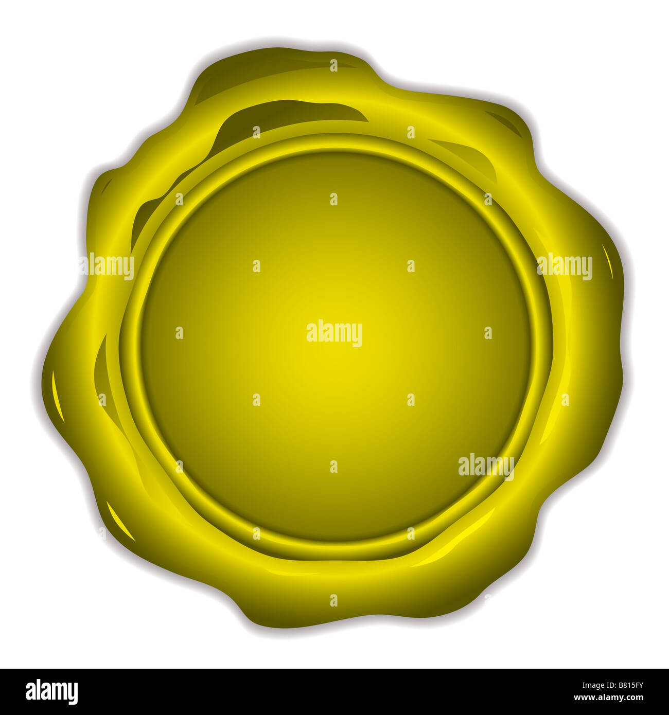 Yellow wax seal hi-res stock photography and images - Alamy
