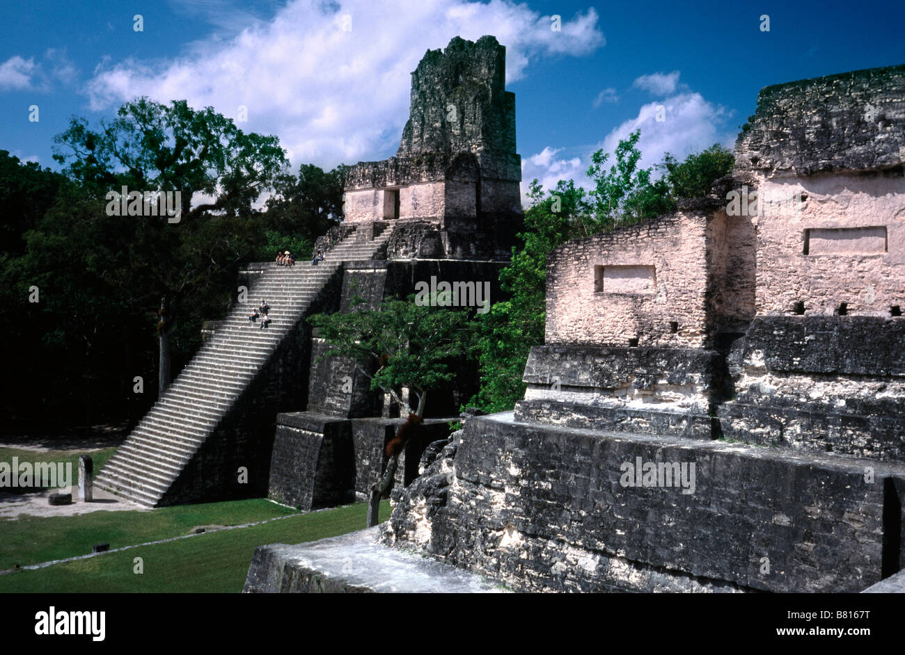 Tikal temple complex in hi-res stock photography and images - Alamy