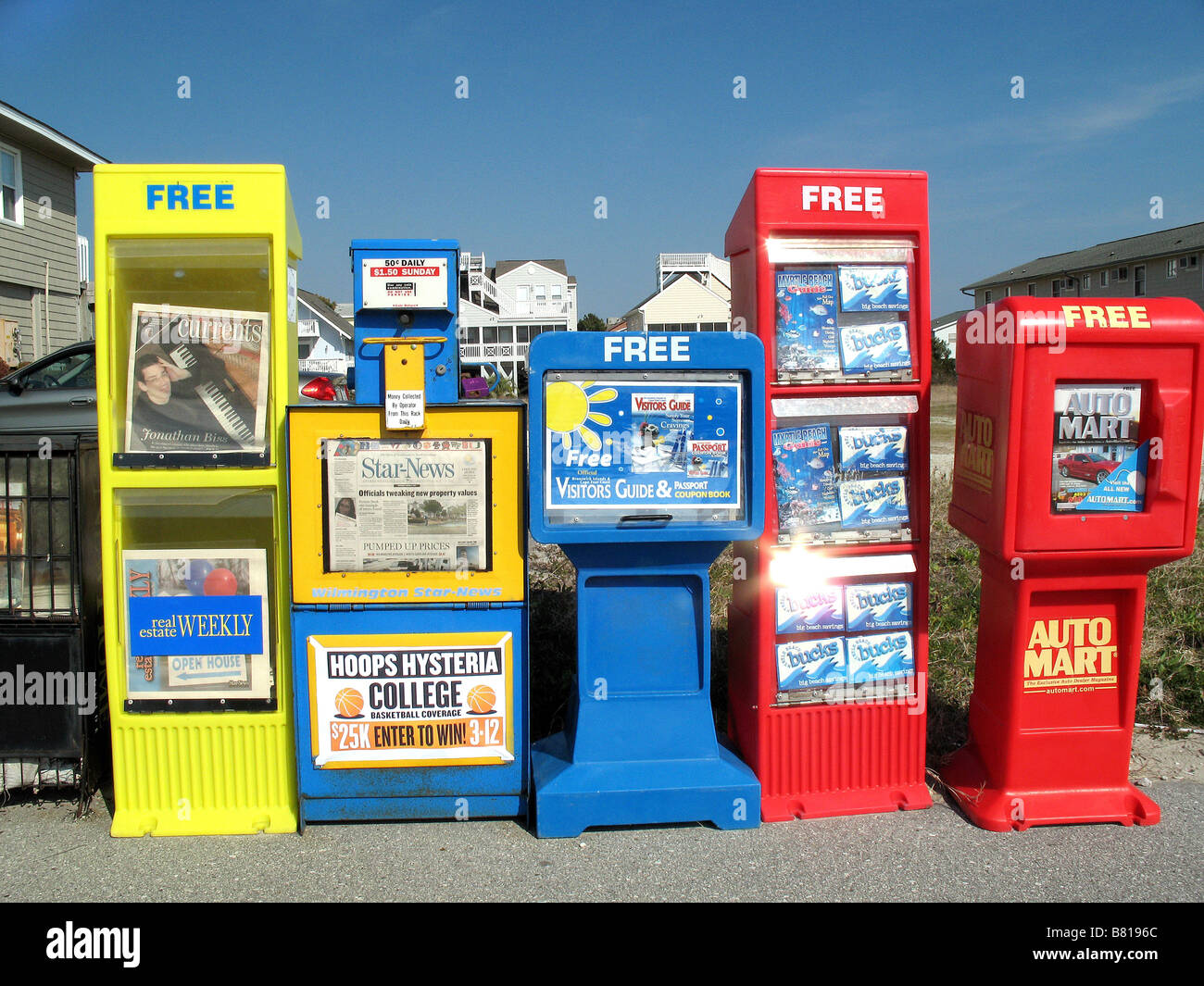 NEWSPAPER VENDING MACHINES SUNSET BEACH BRUNSWICK COUNTY NORTH CAROLINA ...