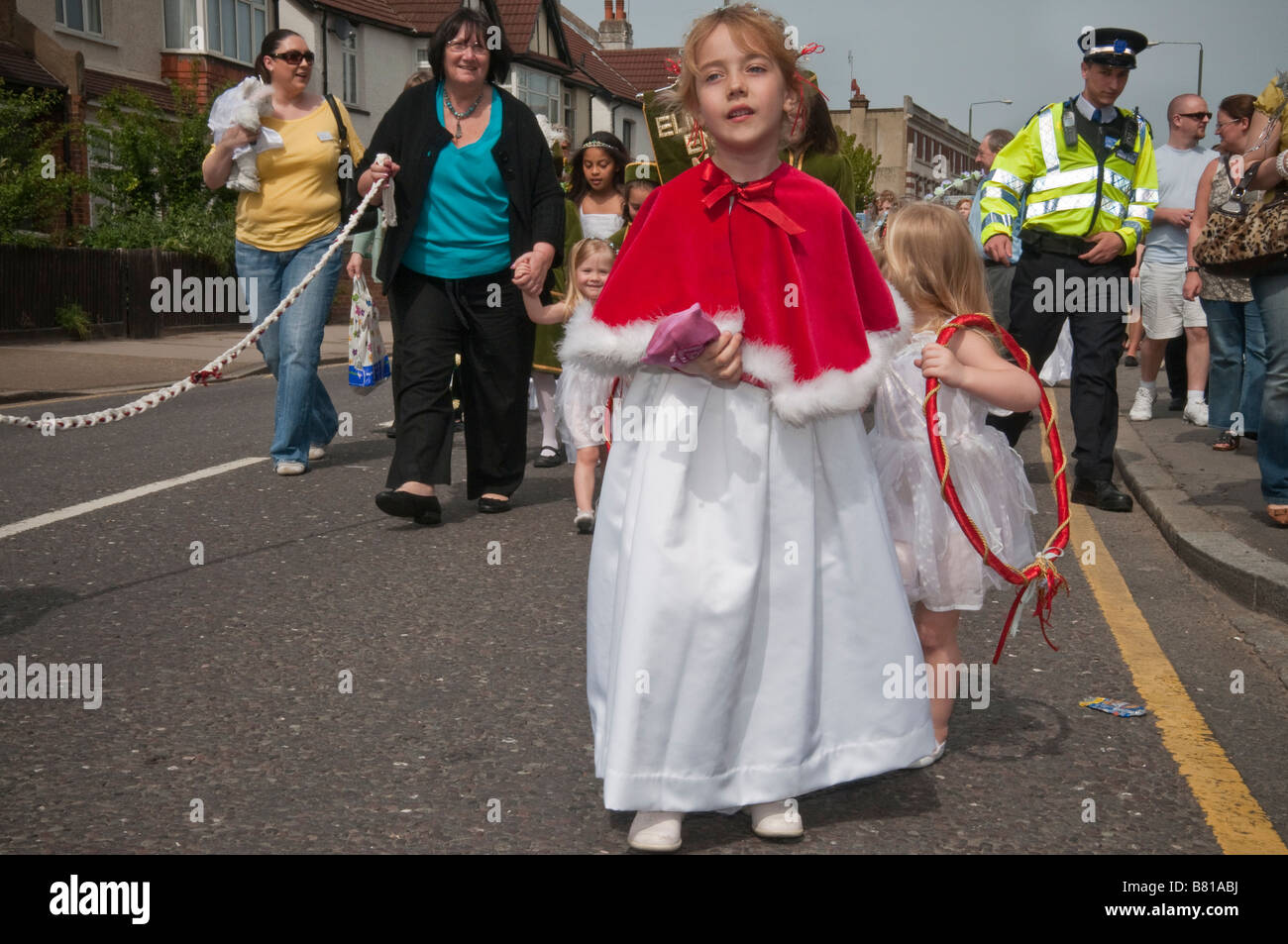 The may Queen procession makes its way through Beckenham to the ...