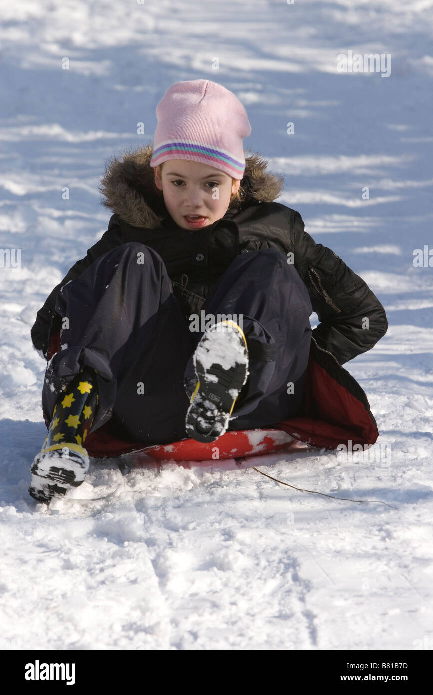 Child sliding ice hi-res stock photography and images - Alamy