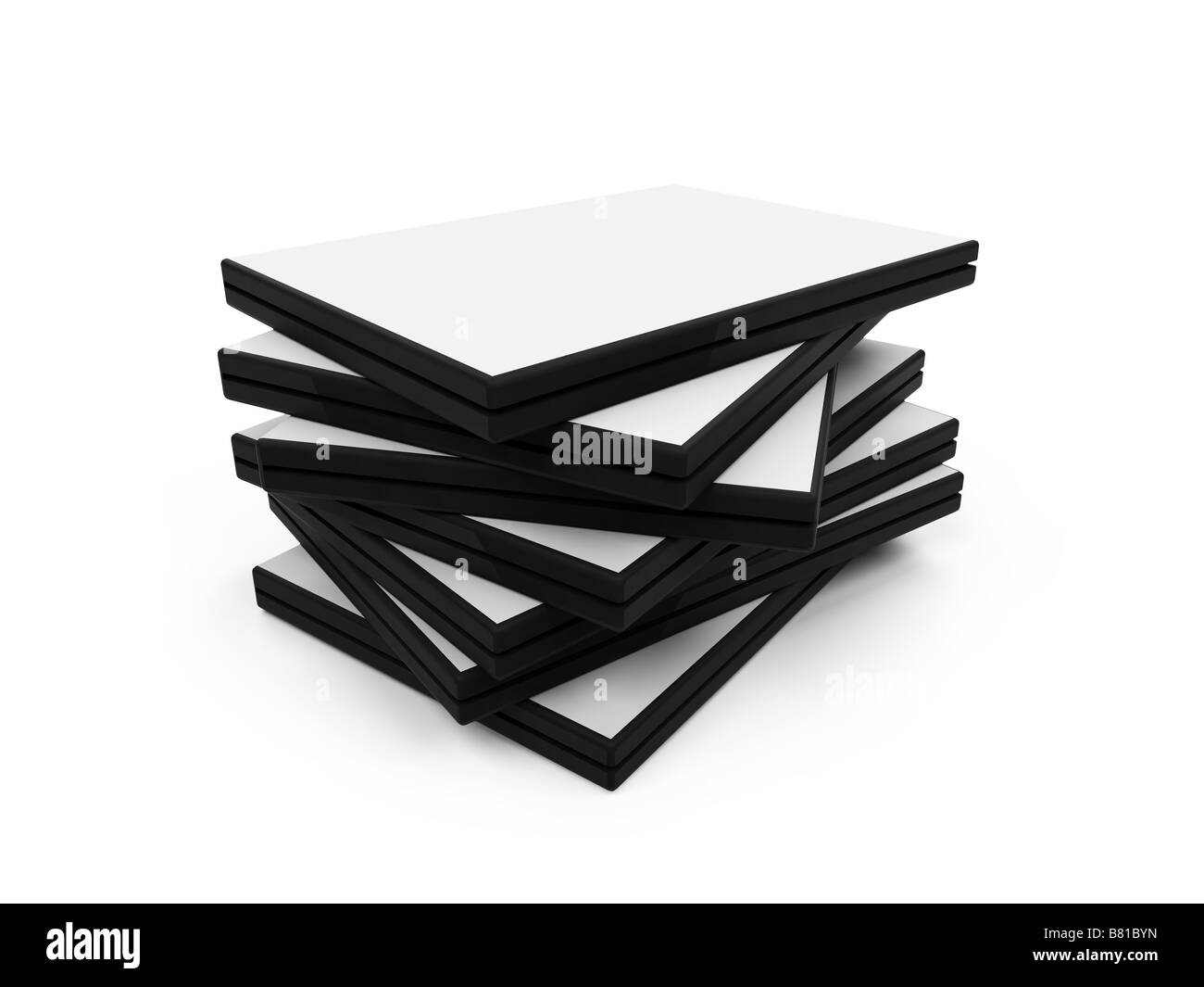isolated Dvd blank box over white Stock Photo - Alamy