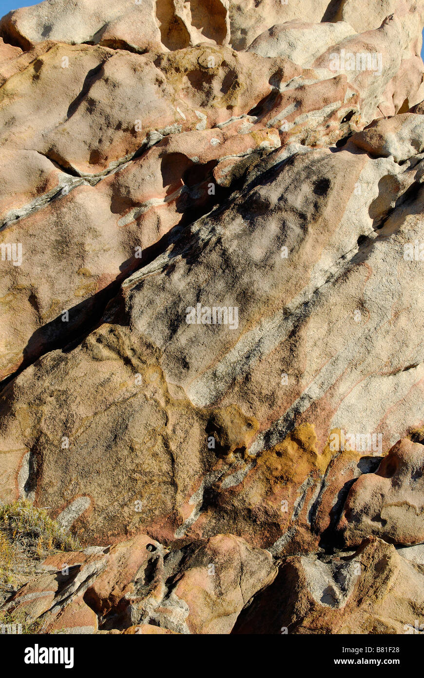 Red and orange coloured rock at Canal Rocks Western Australia Stock ...