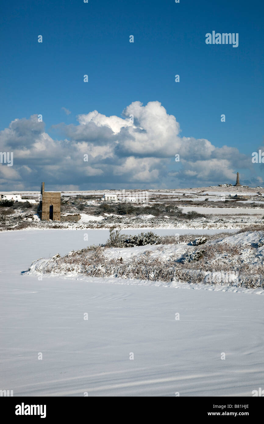 Carn brea in snow hi-res stock photography and images - Alamy