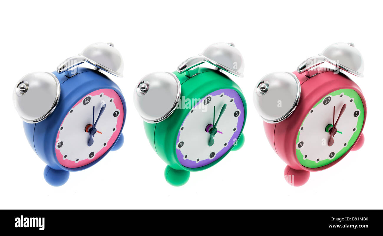 Row alarm clocks hi-res stock photography and images - Alamy