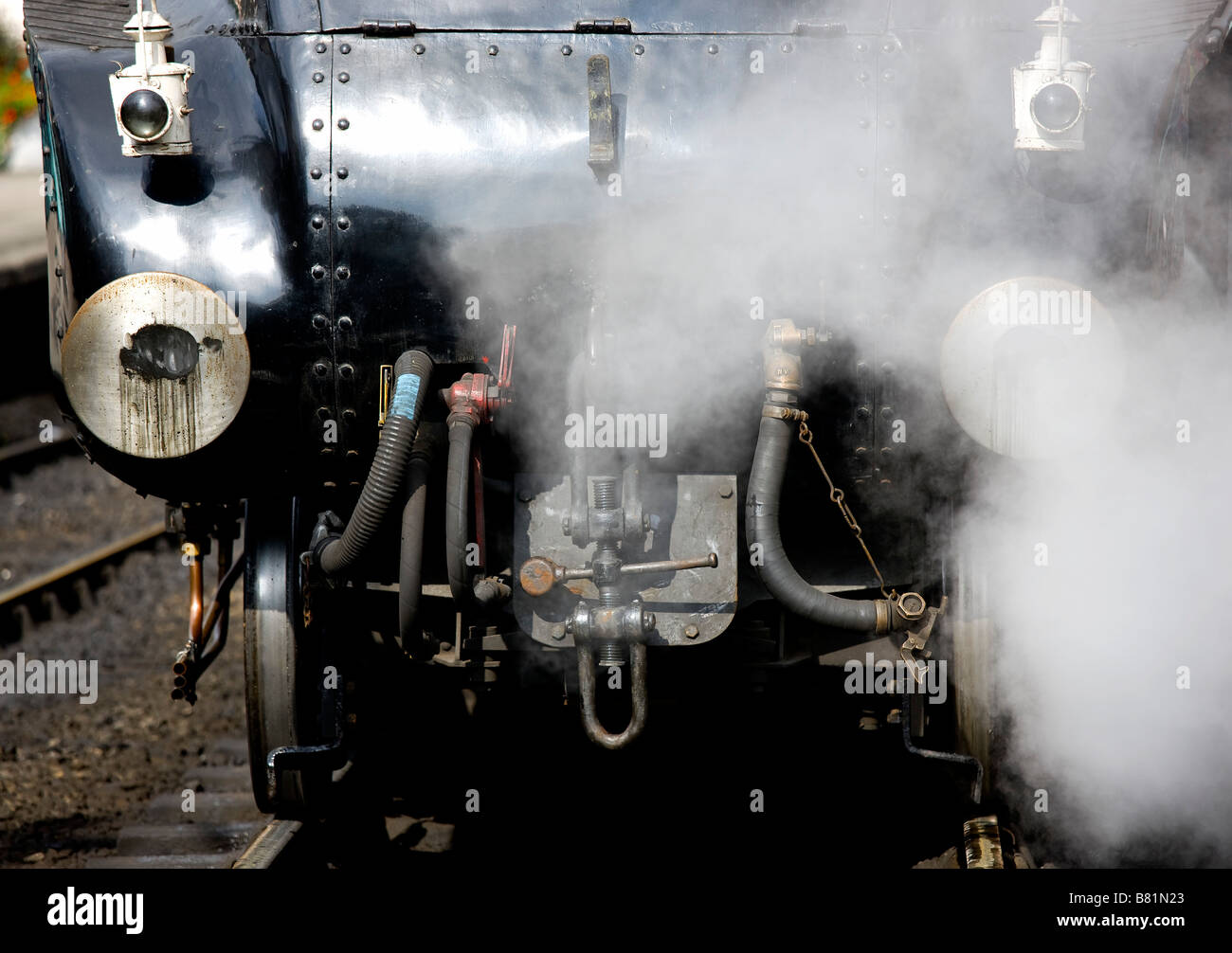Sir Nigel Gresley steam locomotive, North Yorkshire, England, Europe ...