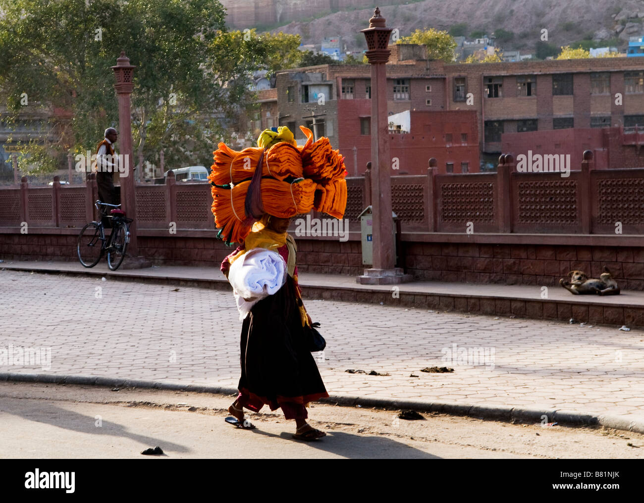 Daily scenes in the streets of India Stock Photo - Alamy