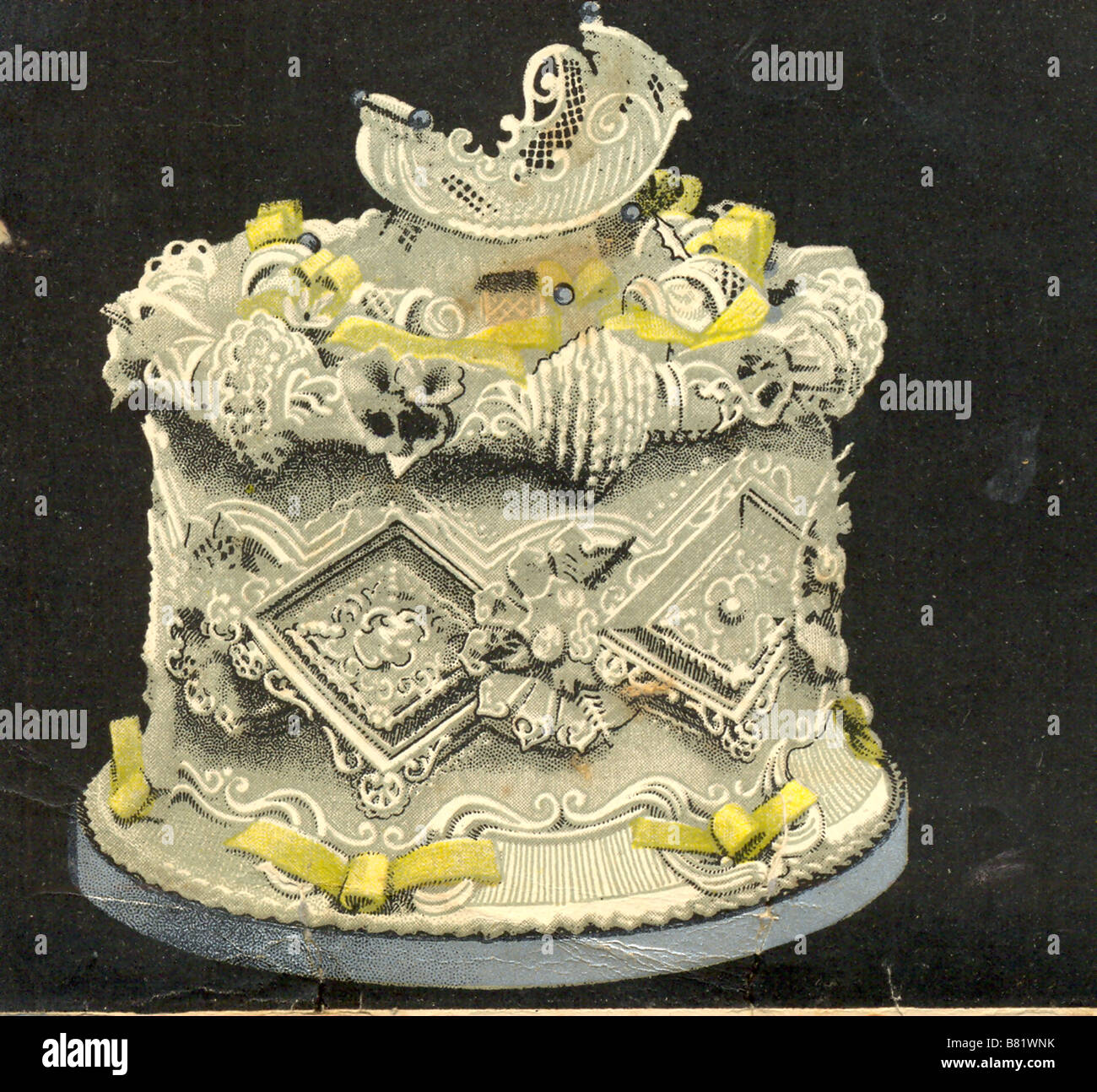 Victorian christening cake circa 1880 Stock Photo - Alamy