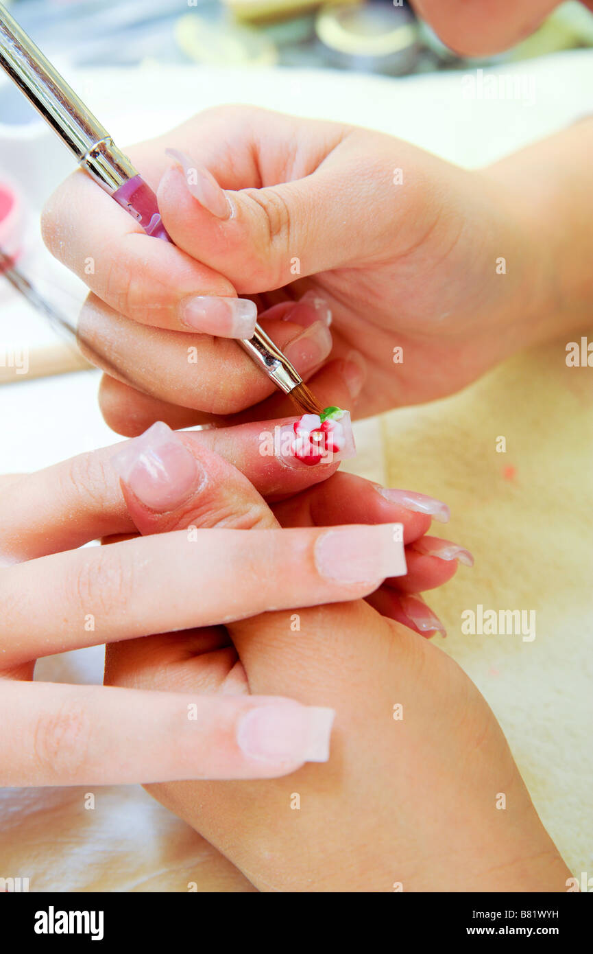 False nails hi-res stock photography and images - Alamy