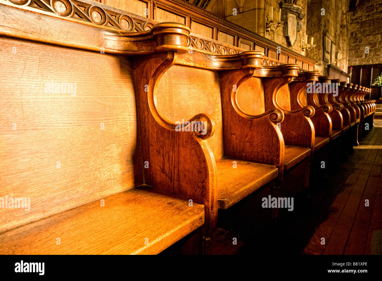 Choir stall seating hi-res stock photography and images - Alamy