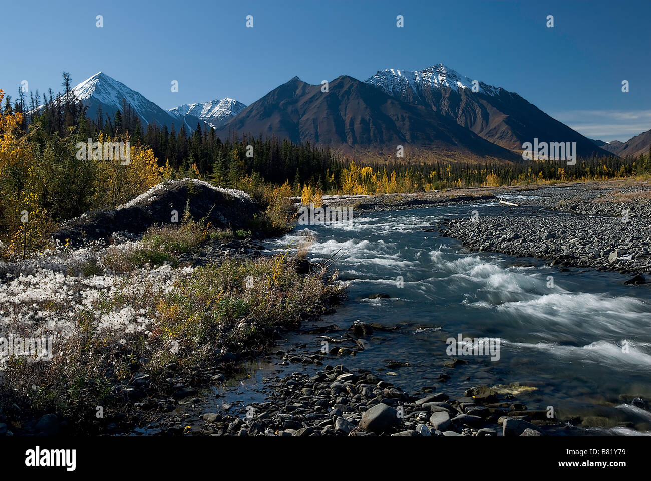 Alaskan mountain range Stock Photo - Alamy