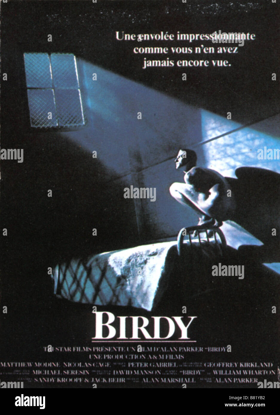 Birdy Year: 1984 USA Director: Alan Parker Matthew Modine French poster ...