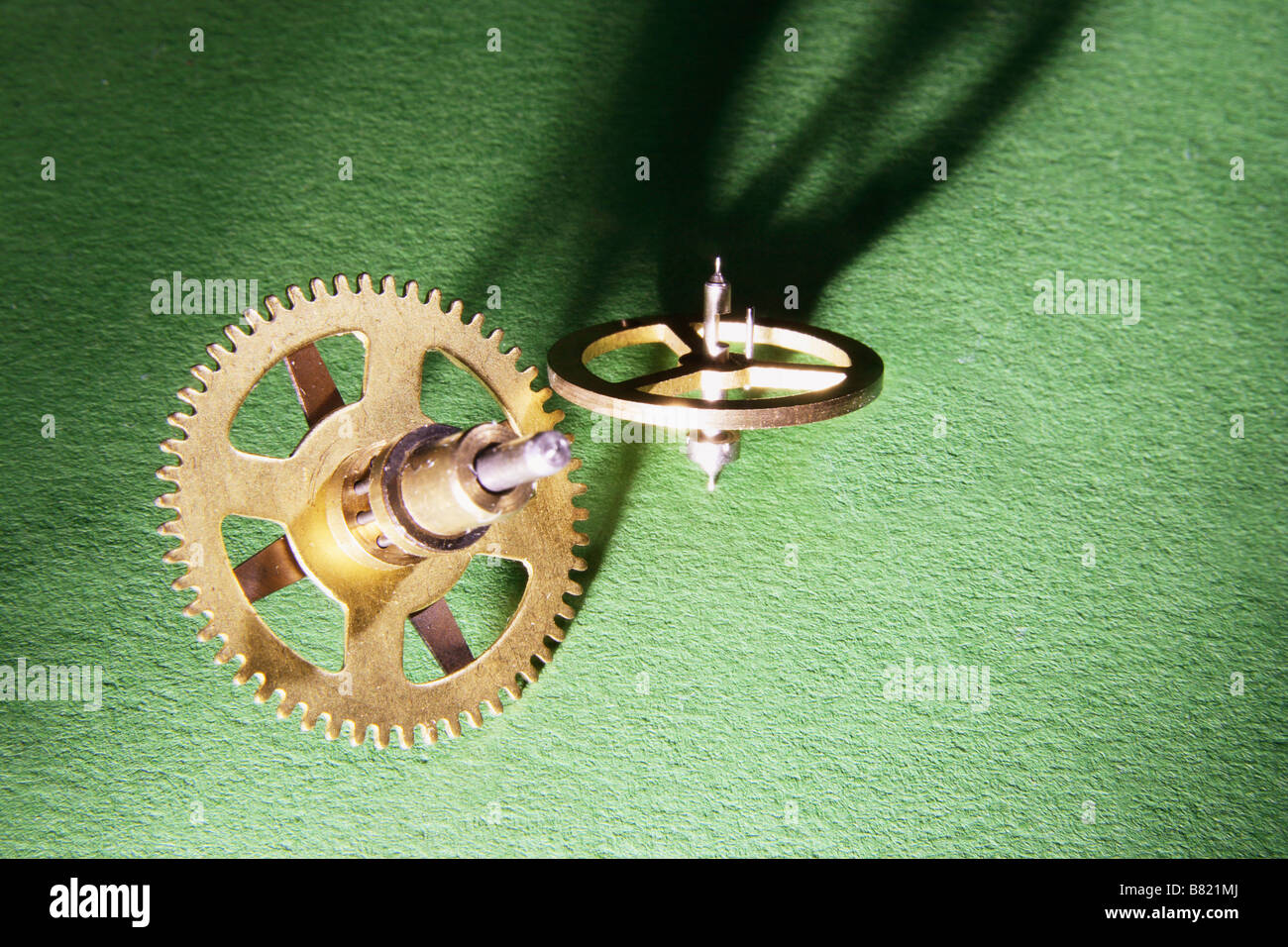 Clock Gear Wheels Stock Photo - Alamy
