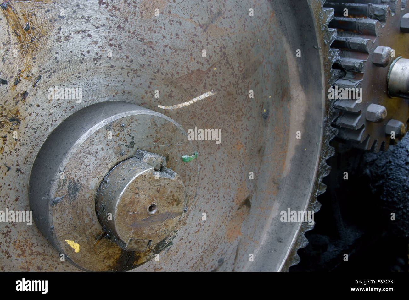 Gears rotate mechanism metal metallic motion part Stock Photo - Alamy