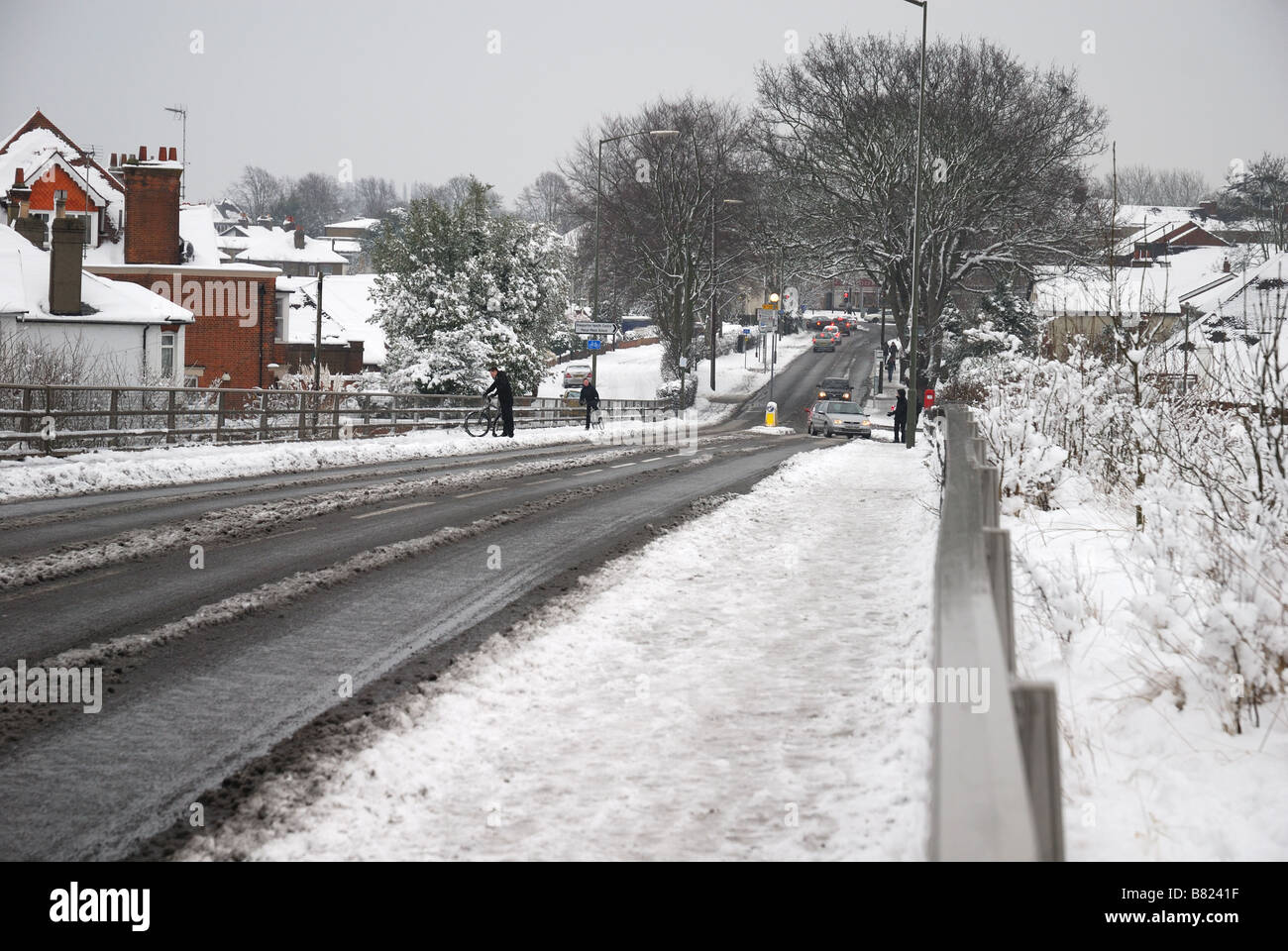 Slushy snow road hi-res stock photography and images - Alamy