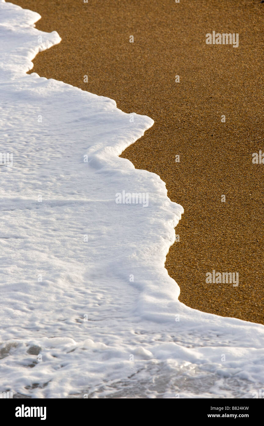 Wave on the beach in Anglet France Stock Photo - Alamy