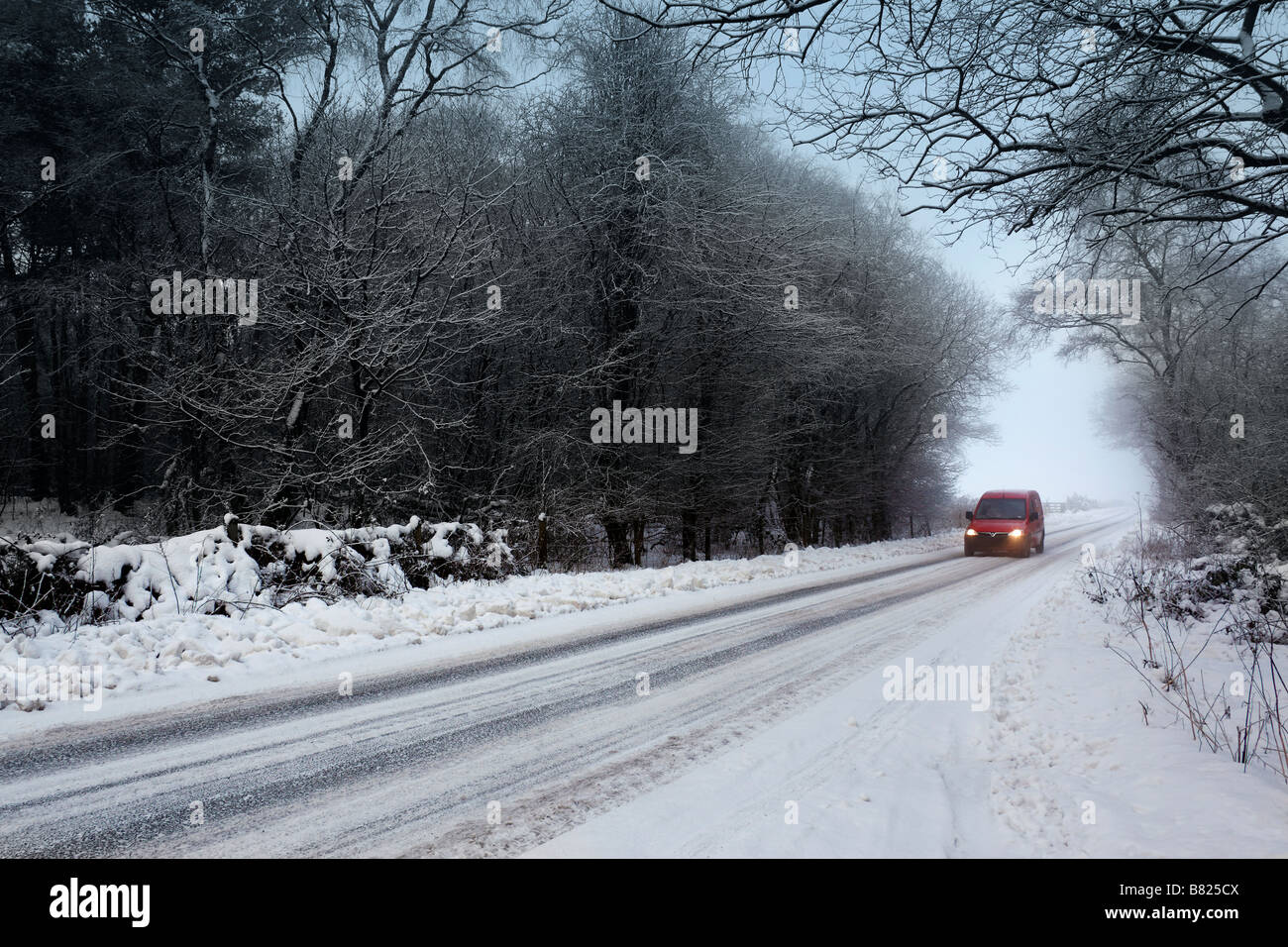 Mail van snow hi-res stock photography and images - Alamy