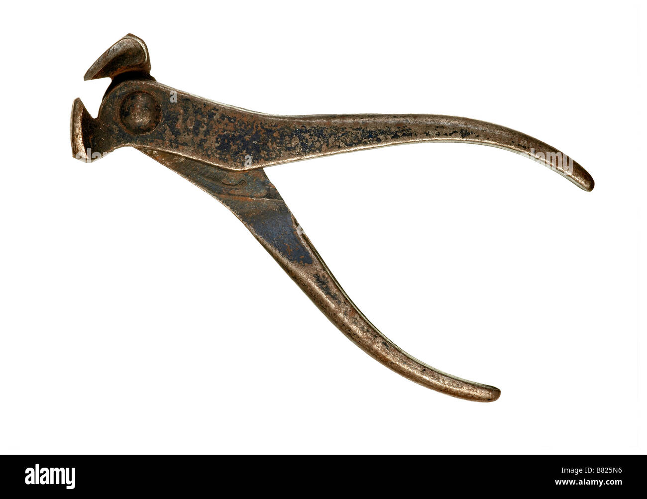 old punching nippers - hand tool Stock Photo - Alamy